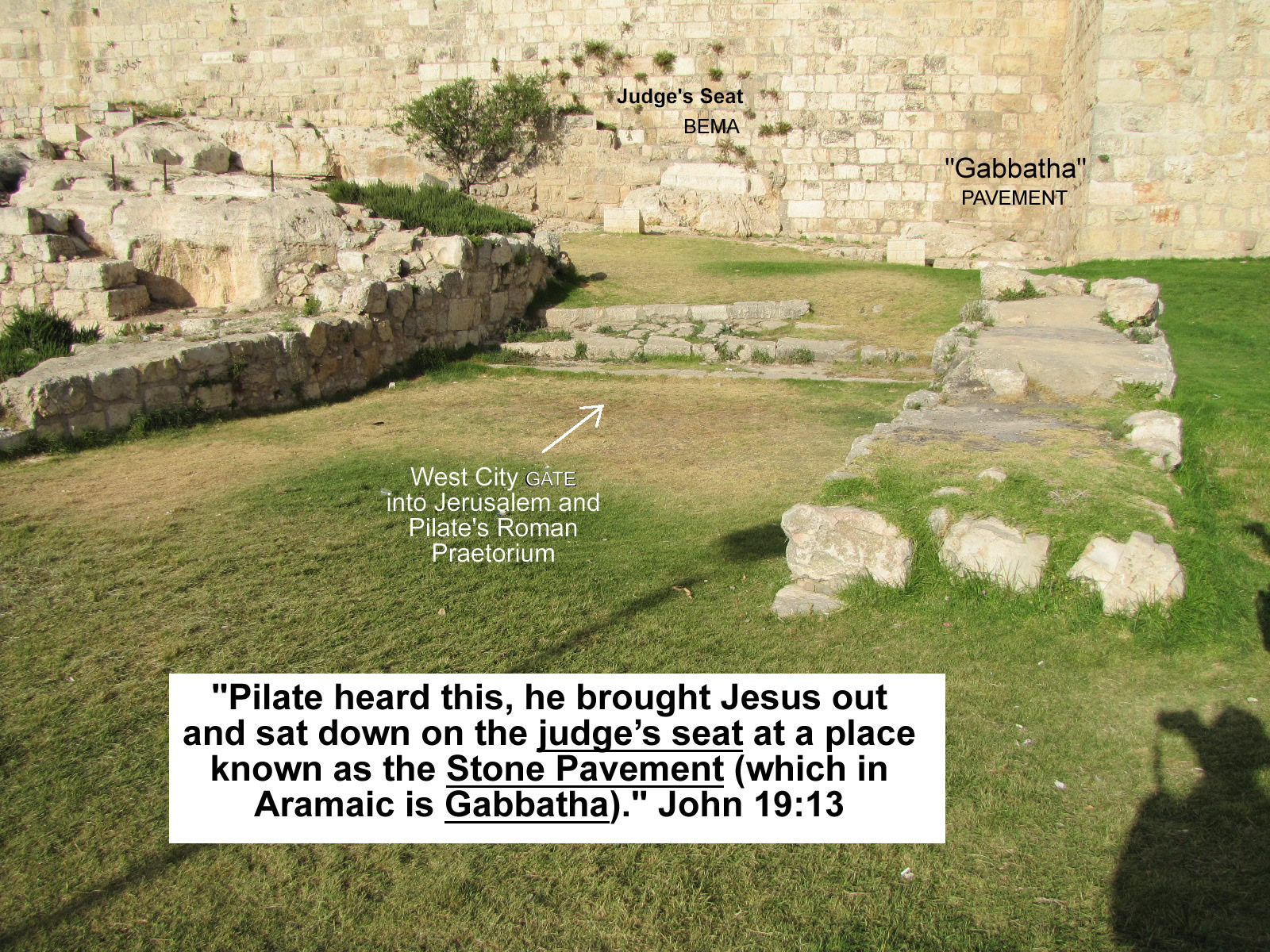Pilate Judgment Seat Gabbatha Stone Pavement Praetorium Jesus Trial ...
